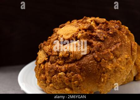 Soboro Bread with Peanut Butter and Peanuts Stock Photo - Alamy