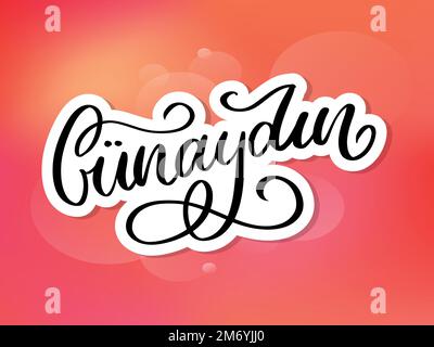 Good morning letter in abstract style on black background. Creative ...