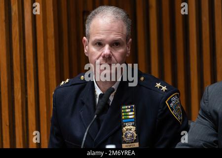 NYPD Chief of Department Jeffrey Maddrey attends 2022 year end crime ...