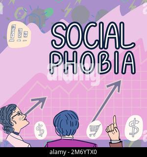 Handwriting text Social Phobia. Business showcase overwhelming fear of ...