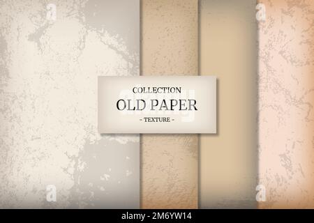 Collection of old paper textures. Newspaper with old grunge vintage ...
