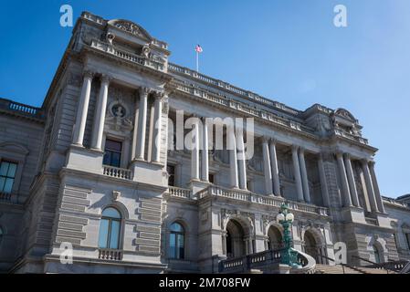Facade of The Library of Congress main building, the world’s largest ...