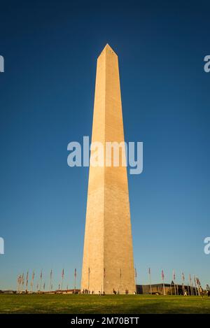 Washington Monument, an obelisk shaped monument within the National ...