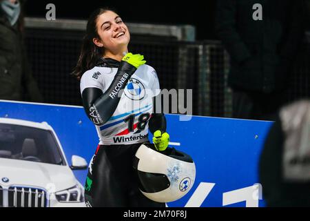 WINTERBERG, GERMANY - JANUARY 6: Alessia Crippa of Italy compete in the ...
