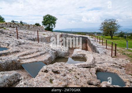 Roman cistern, 350 cu m capacity rainwater was led along two channels ...