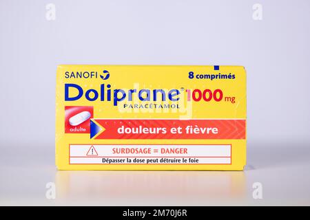 French pain relief tablets Stock Photo - Alamy