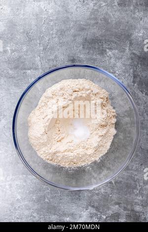 Steps to make chapati dough Stock Photo - Alamy