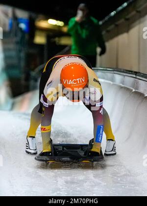 WINTERBERG, GERMANY - JANUARY 6: Tina Hermann of Germany compete in the ...