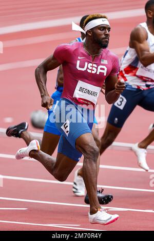 Kenneth Bednarek of United States of America looks on after competing ...