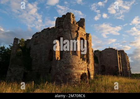 Twizel, Northumberland, near Berwick-upon-Tweed. Site of rebuilt, but ...