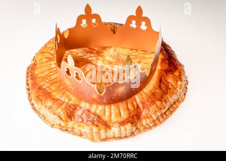 Presentation of a homemade King cake Stock Photo - Alamy