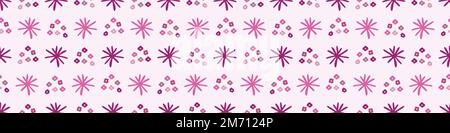 Viva magenta geo border. Vector color of the year geometric shape washi ...