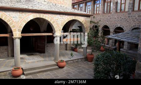 Koronis Monastery near Plastira Lake, Karditsa, Thessaly, Greece Stock ...