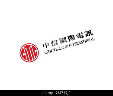 CITIC Telecom International, rotated logo, white background B Stock ...