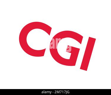 CGI Inc. rotated logo, White background Stock Photo - Alamy