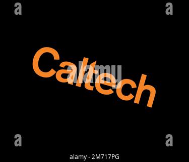 California Institute of Technology, Logo, Black background Stock Photo ...