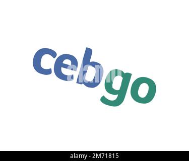 Cebgo, rotated logo, white background Stock Photo - Alamy