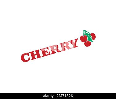 Cherry keyboards, rotated logo, white background B Stock Photo - Alamy