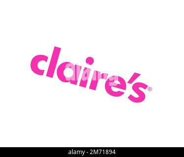 Claire's, Logo, White Background Stock Photo - Alamy