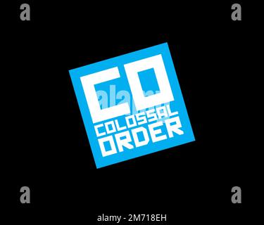 Colossal Order company, Logo, Black background Stock Photo - Alamy