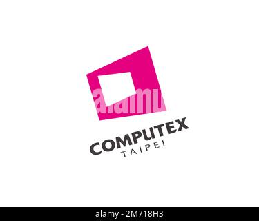 Computex, rotated logo, white background B Stock Photo - Alamy