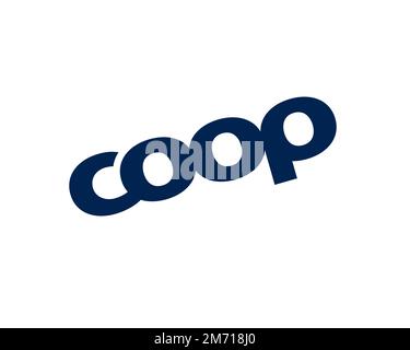 Coop Norge, rotated logo, white background B Stock Photo - Alamy