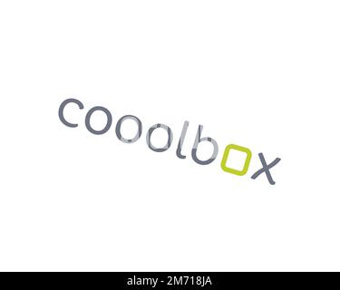 Cooolbox, rotated logo, white background Stock Photo - Alamy