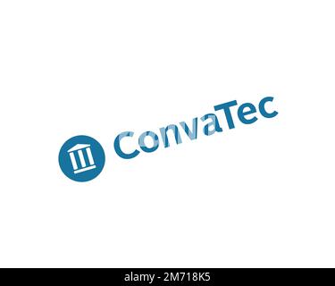 ConvaTec, rotated logo, white background B Stock Photo - Alamy
