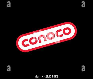 Conoco, Logo, Black background Stock Photo - Alamy