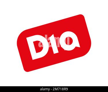 DIA supermarket chain, Logo, White background Stock Photo - Alamy