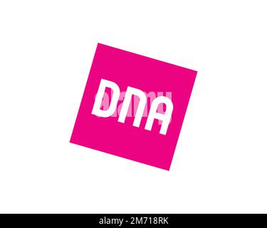 DNA Oyj, rotated logo, white background Stock Photo - Alamy