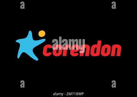 Corendon Airline, Logo, Black background Stock Photo - Alamy