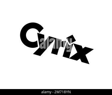 Cyrix, rotated logo, white background Stock Photo - Alamy