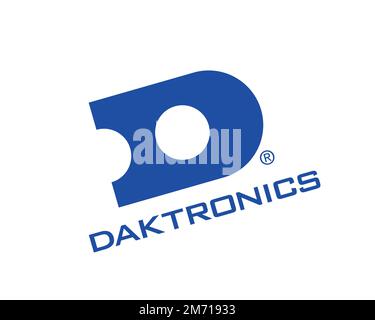 Daktronics, Logo, White background Stock Photo - Alamy