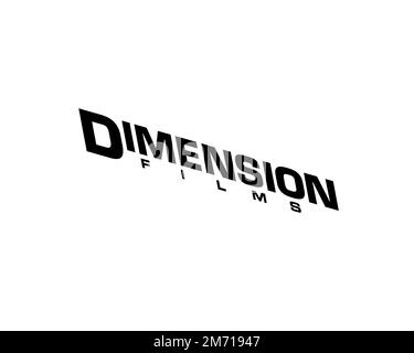 Dimension Films, Logo, White Background Stock Photo - Alamy