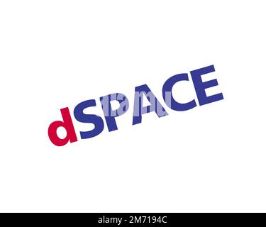 DSPACE GmbH, rotated logo, white background B Stock Photo - Alamy