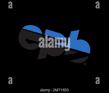 EPB, rotated logo, black background Stock Photo - Alamy