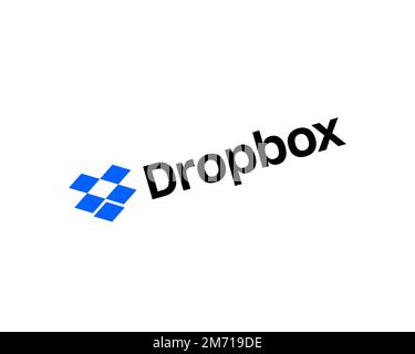 Dropbox service, Logo, White background Stock Photo - Alamy