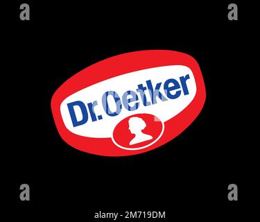 Dr. Oetker, Logo, Black background Stock Photo - Alamy