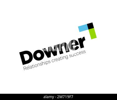 Downer Group, Logo, White background Stock Photo - Alamy