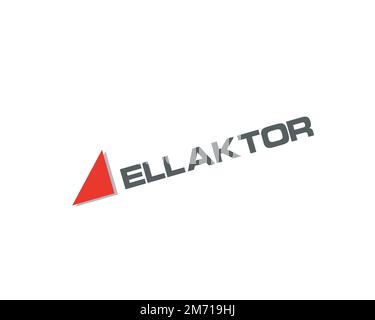 Ellaktor, Logo, White background Stock Photo - Alamy