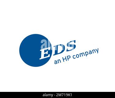 Electronic Data Systems, rotated logo, white background B Stock Photo ...