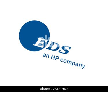 Electronic Data Systems, rotated logo, white background Stock Photo - Alamy