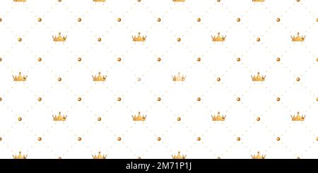 Seamless gold white crown pattern background Stock Vector Image & Art ...