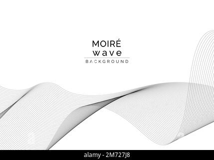 Black moiré wave on white background Stock Vector Image & Art - Alamy