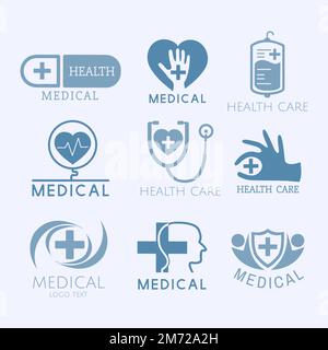 Medical service logos vector set Stock Vector Image & Art - Alamy
