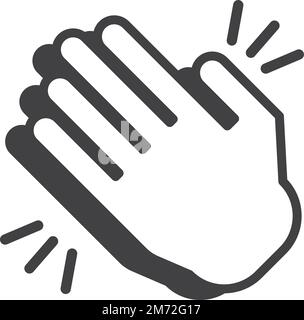 Applause, clap hands, ovation icon. Vector illustration, flat design Stock Vector Image & Art ...