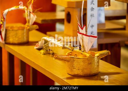 Hiroshima Japan Dec 3rd 2022: The inside view of Itsukushima main ...