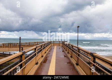 the view of Hakuto Coast in Tottori Japan. It has a beautiful sandy ...