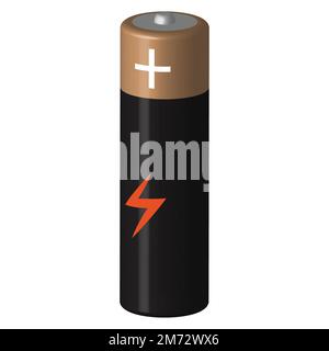 3d vector design of AA cell battery Stock Vector Image & Art - Alamy
